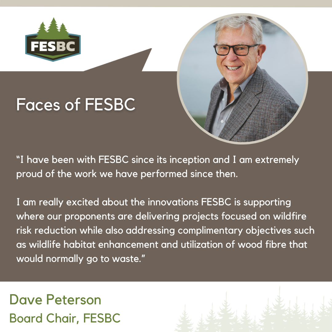 Faces of Forestry: Dave Peterson, Board Chair – FESBC – Forest ...